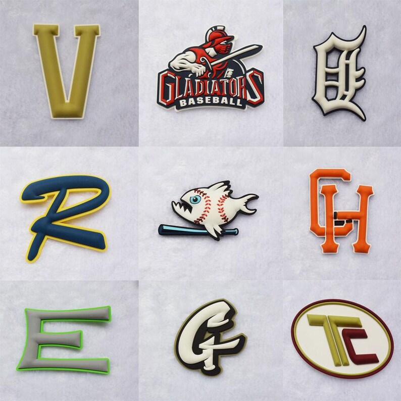 3D Sports Helmet Decals: Custom Team Logo, Peel & Stick PVC Patches - Etsy