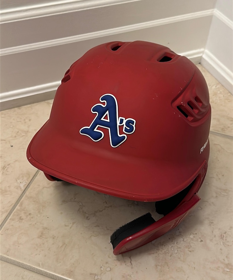 3D Sports Helmet Decals, Peel & Stick PVC Patches for Baseball ...
