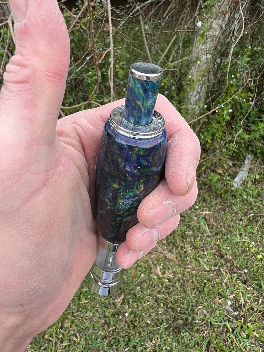 Push Button Spice-salt-peppermill-northern Sky Tiger Acrylic - Etsy