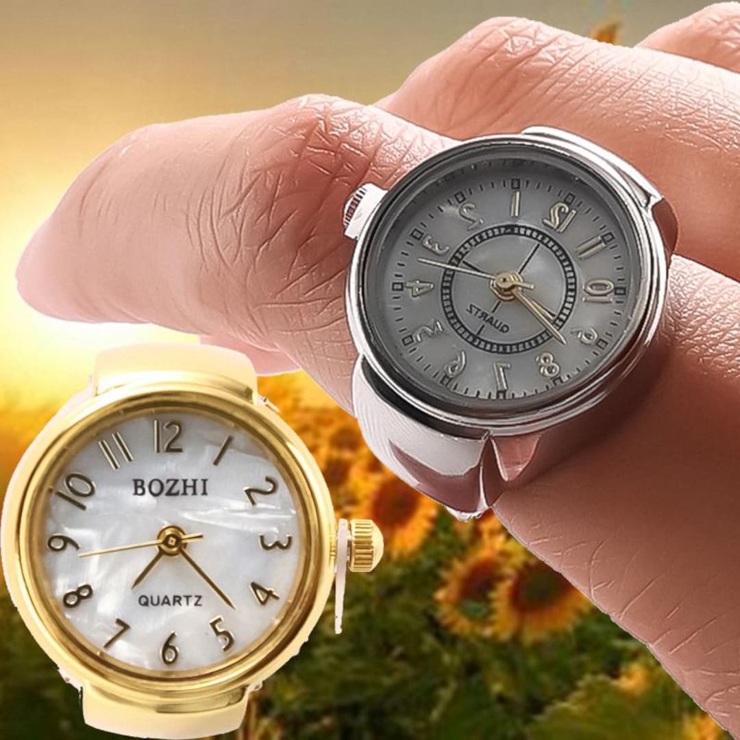 Mini Couple Watch - Men's Ring Watch - Round Dial Arabic Numerals ...