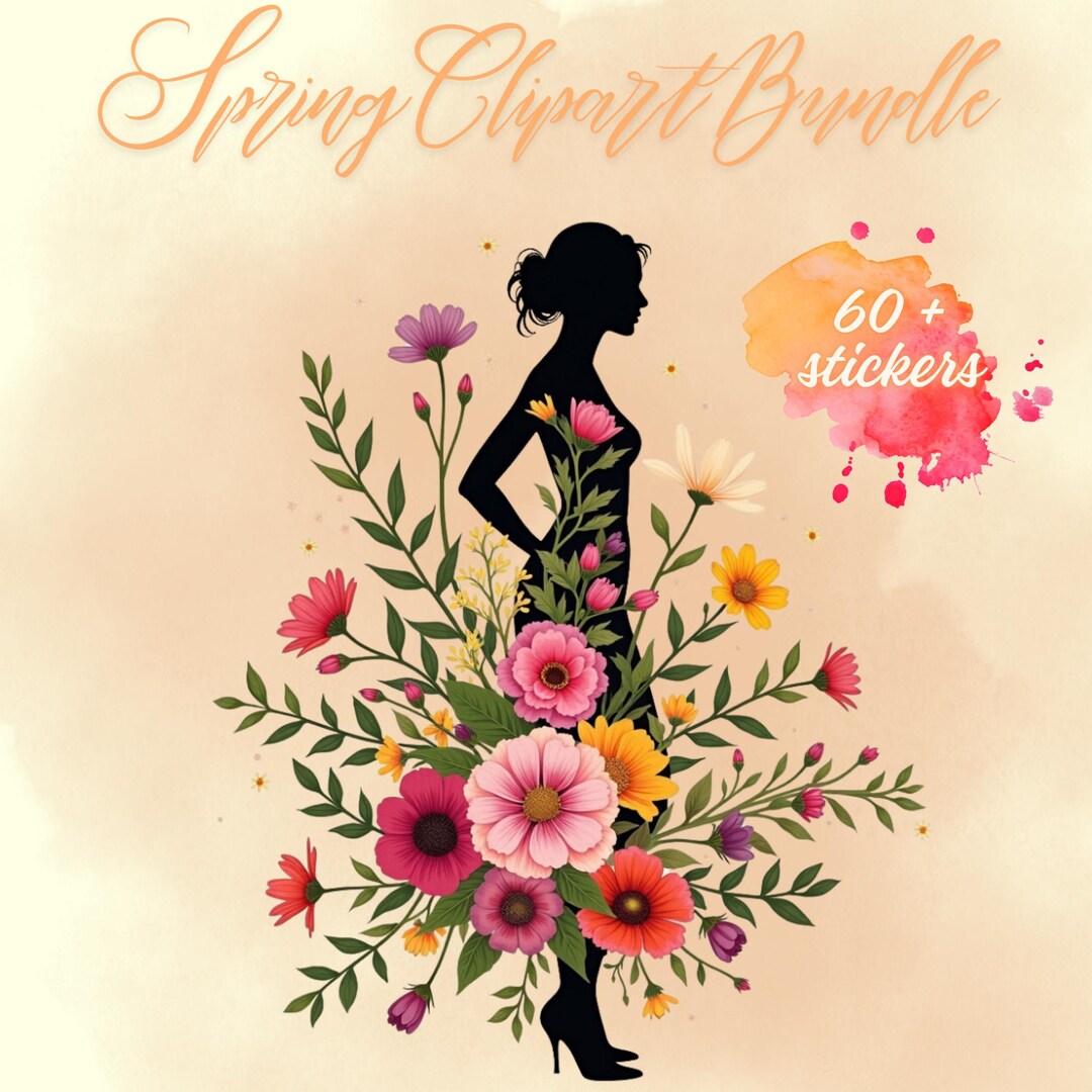Spring Clipart Bundle, Spring House Clipart, Spring Season Png, Candle ...