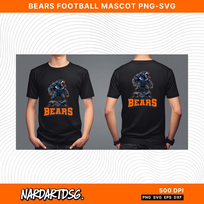 Bears Mascot Logo (svg, Png, Eps, Dxf) - Digital Files - Etsy
