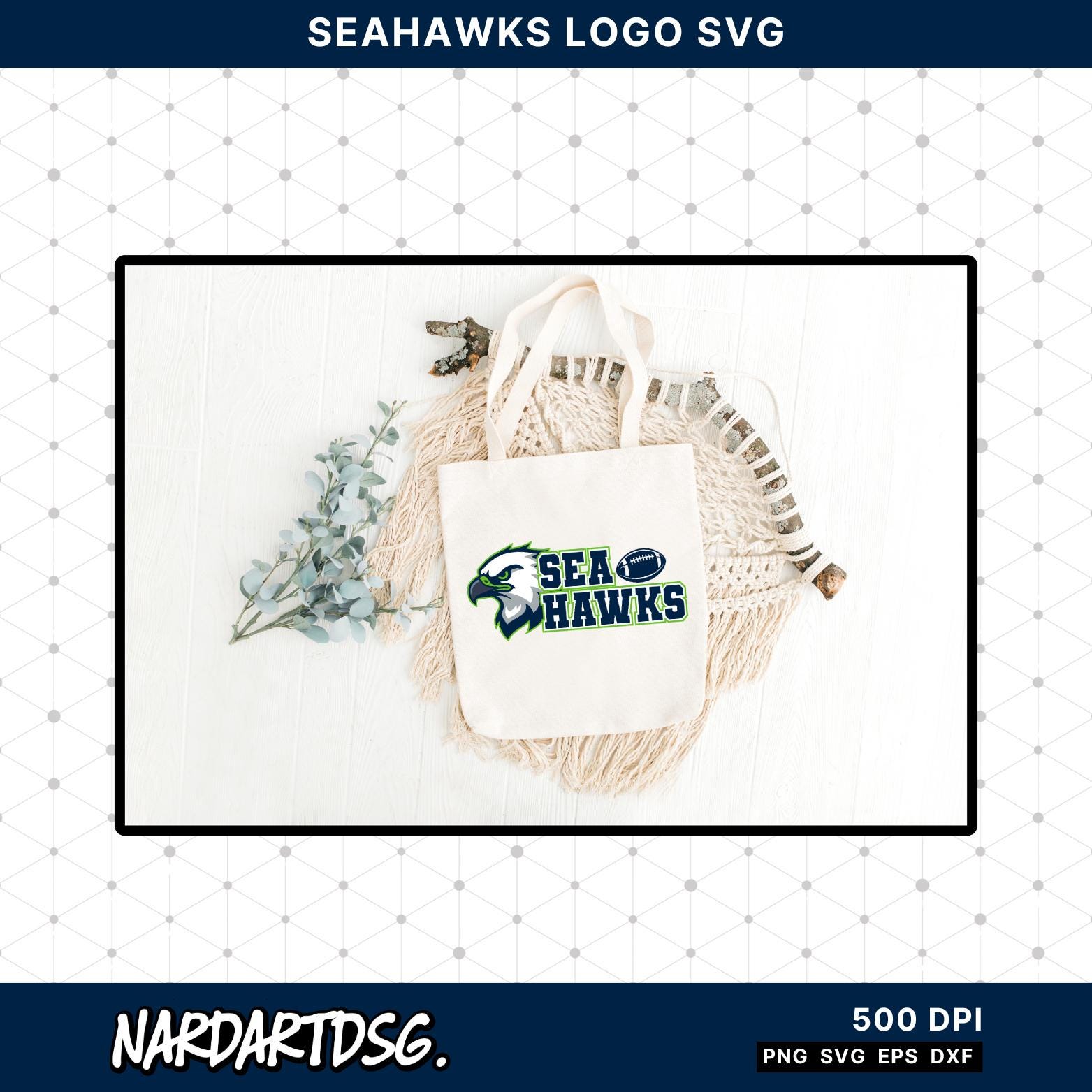 Seahawks Logo SVG – Football Team Mascot, Cut File (digital Download ...