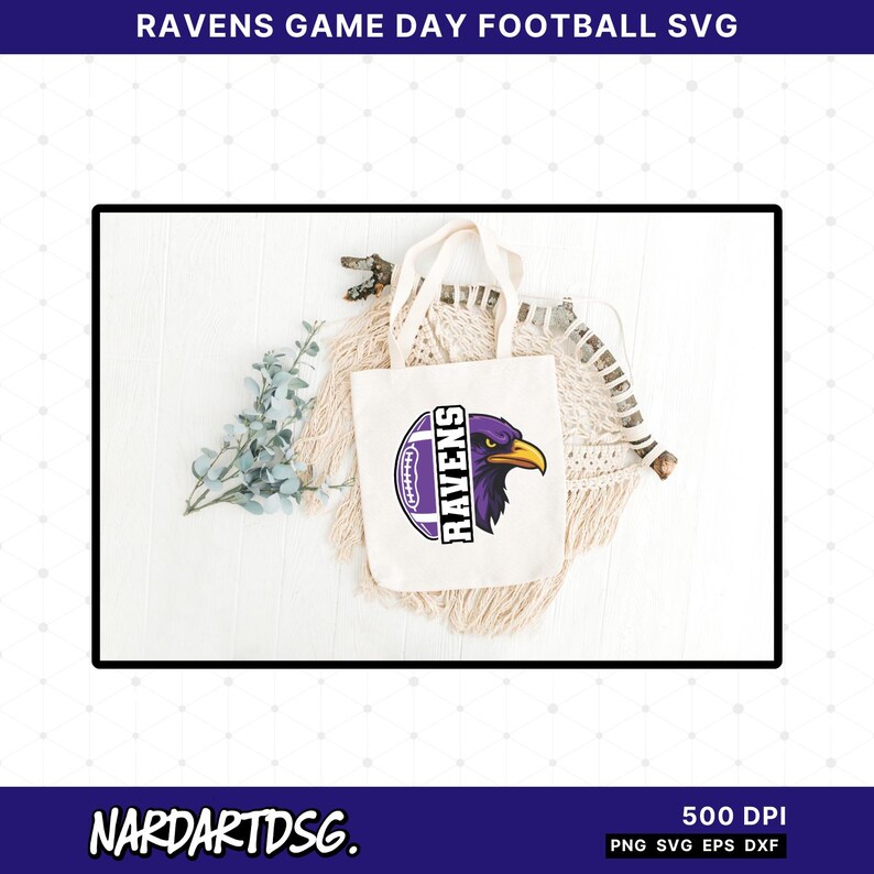 Ravens Mascot Logo Svg, Game Day Football Clipart for Cricut ...