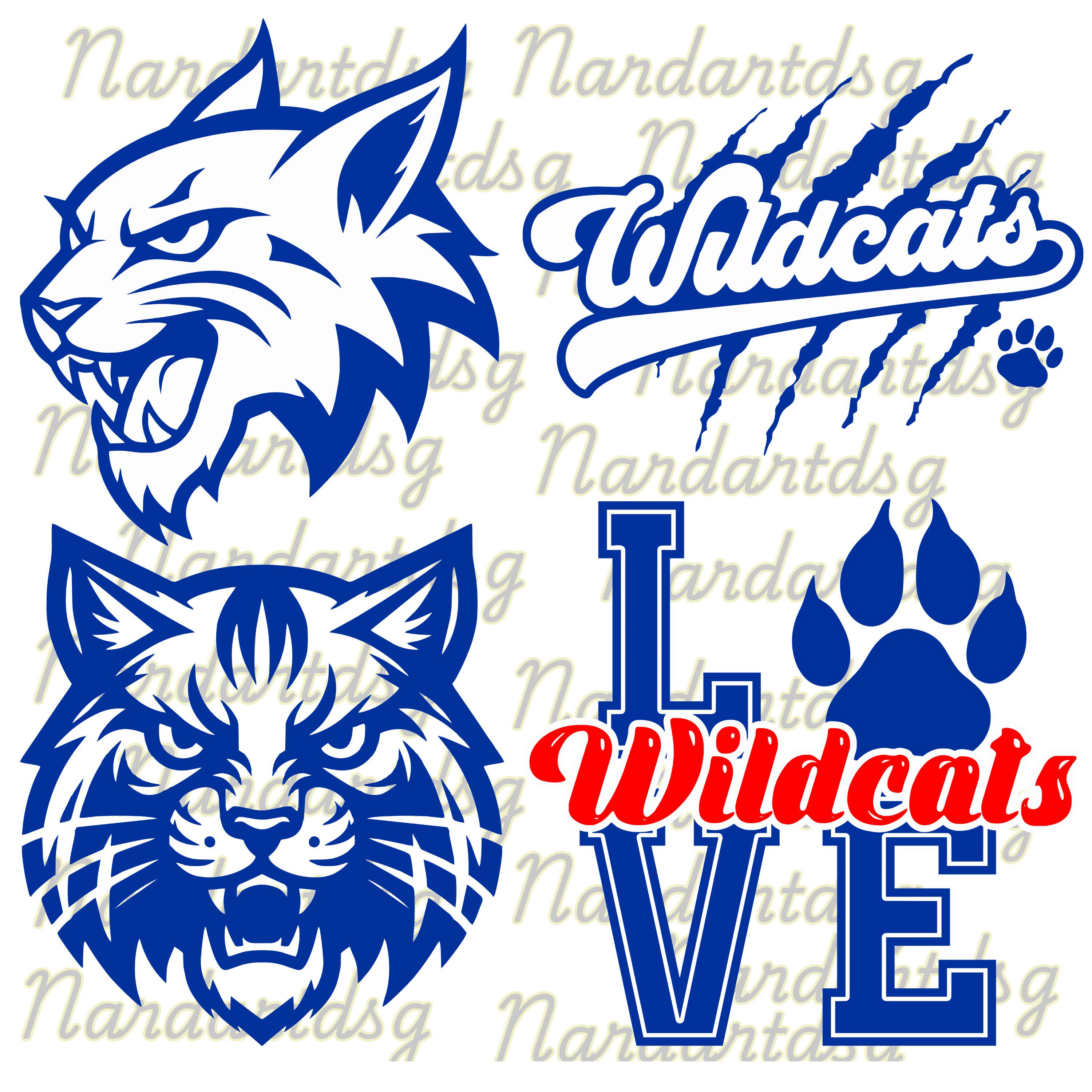Wildcats SVG Bundle, Wildcats Silhouette Designs (digital Files) - Etsy