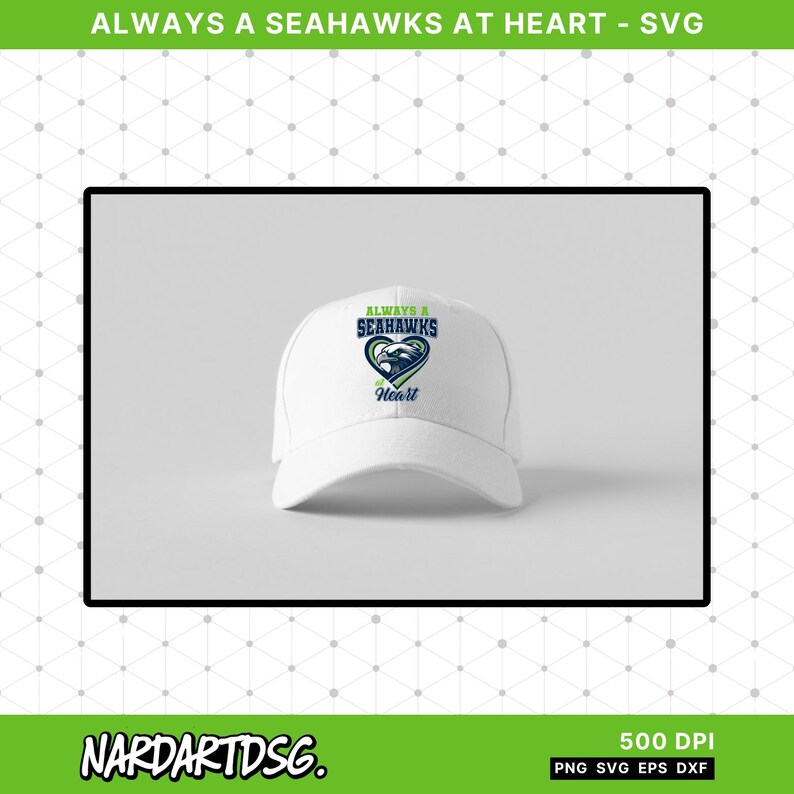 Seahawks Logo SVG, Always a Seahawks at Heart, Love Cut File (digital ...