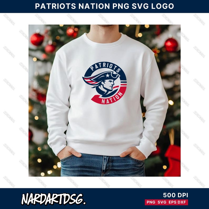 Patriots Nation Logo SVG – Football Team Mascot, Cut File (digital ...