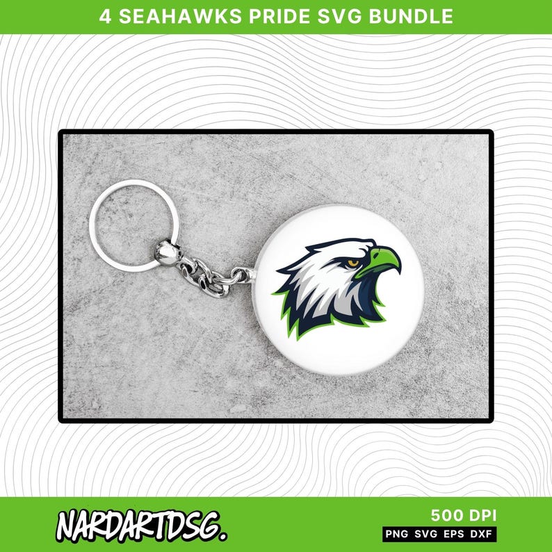 4 Seahawks Head Bundle | Sea Hawk Designs SVG PNG for Cricut ...