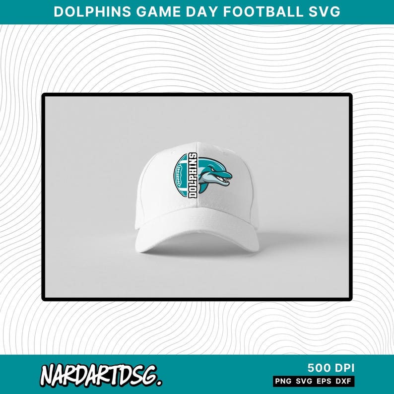 Dolphins Mascot Logo Svg, Game Day Football Clipart for Cricut ...