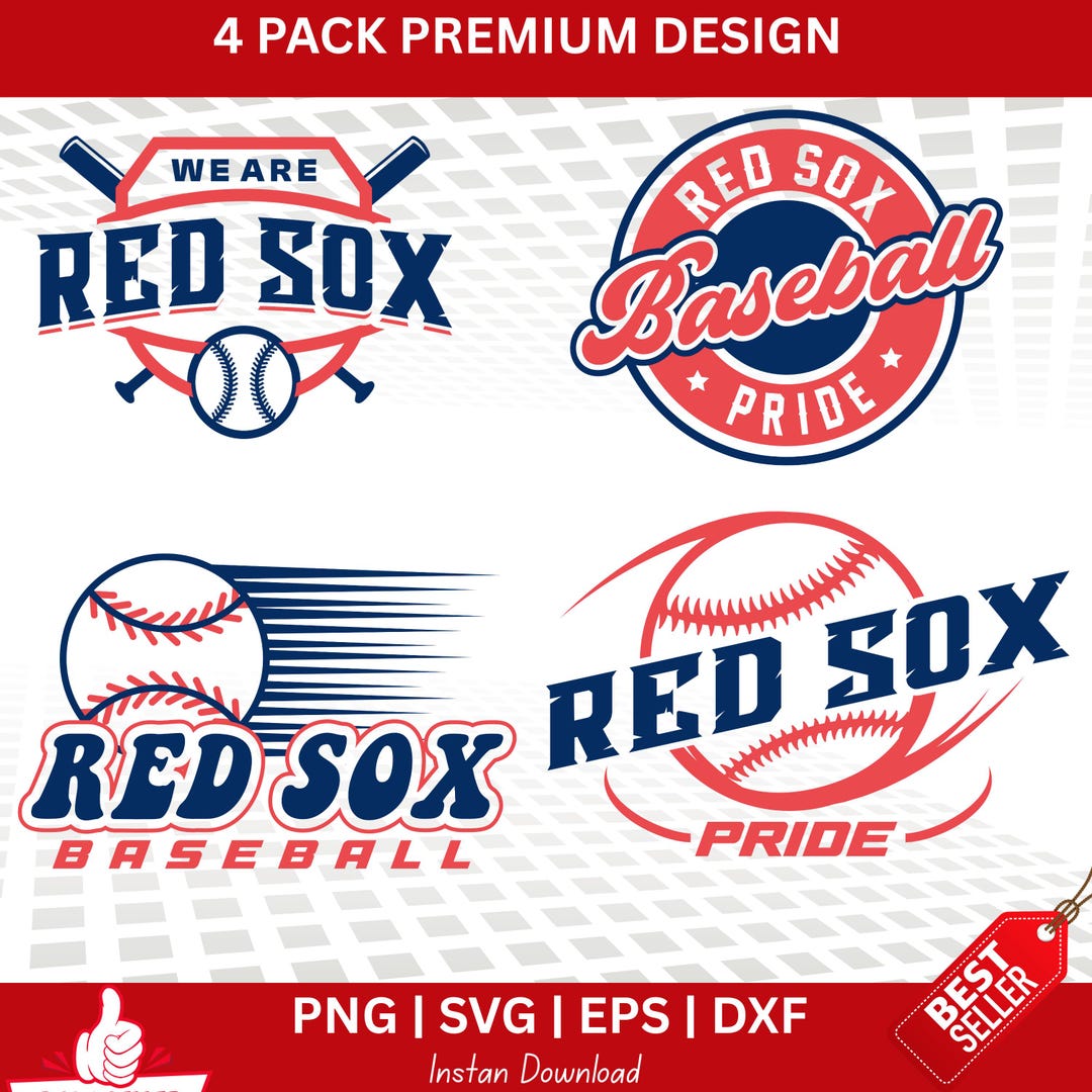 Red Sox SVG: Team Pride Baseball Design (digital Download) - Etsy