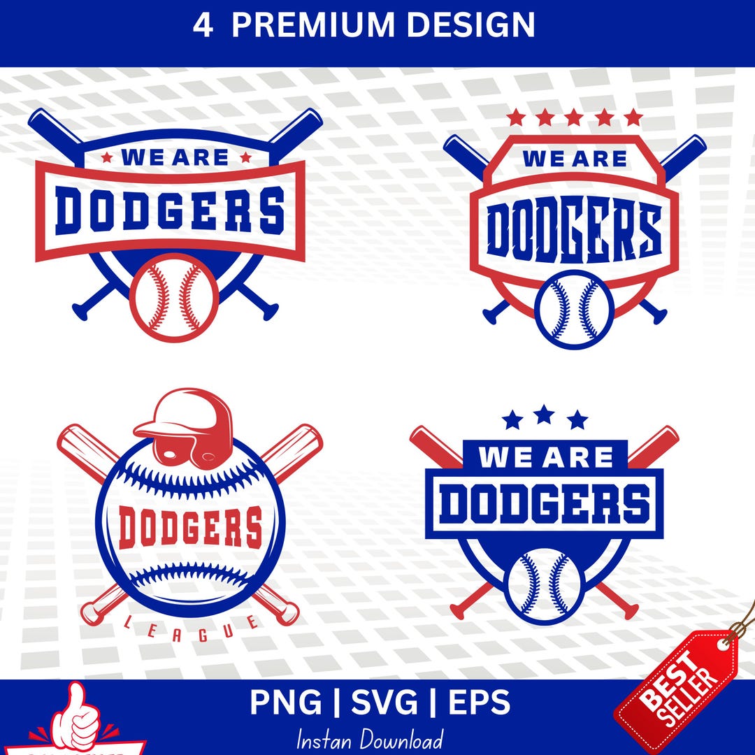 Dodgers Baseball Logo SVG – Cricut, Silhouette Cut File (digital ...