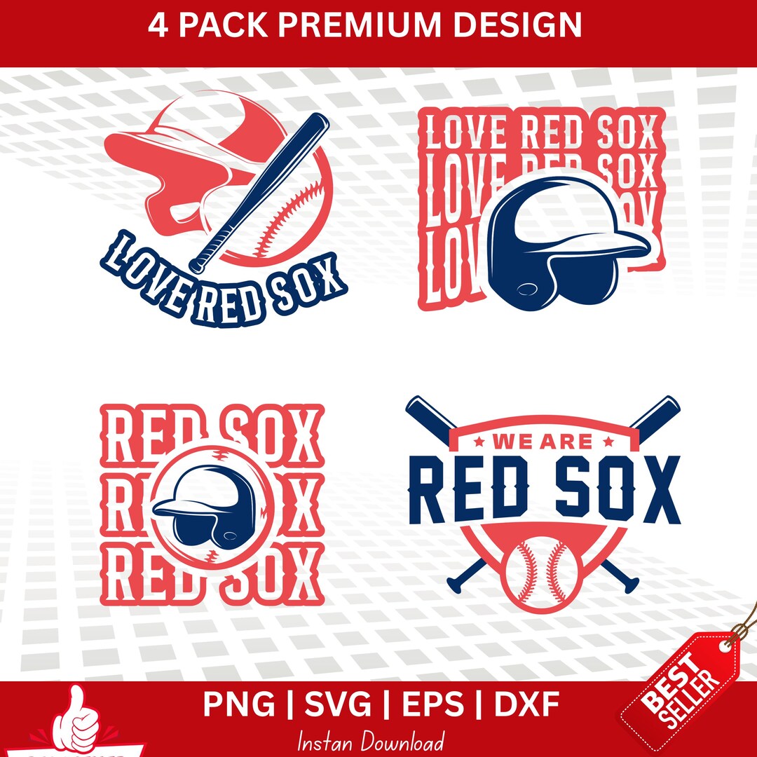 Red Sox Baseball SVG Bundle: Sport Logo Cut Files (digital Download) - Etsy