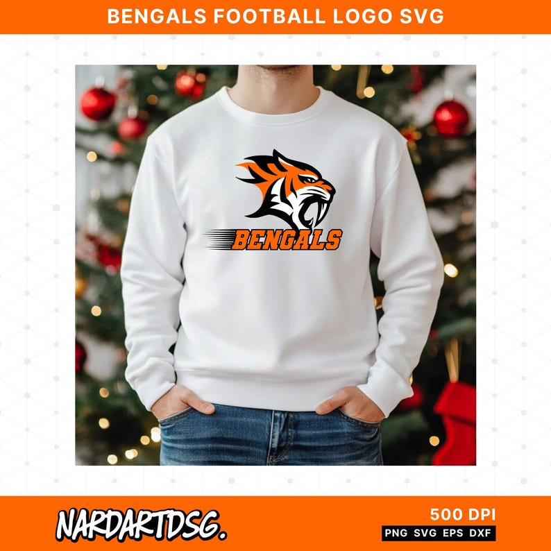 Bengals Logo SVG – Football Team Mascot, Cut File (digital Download ...