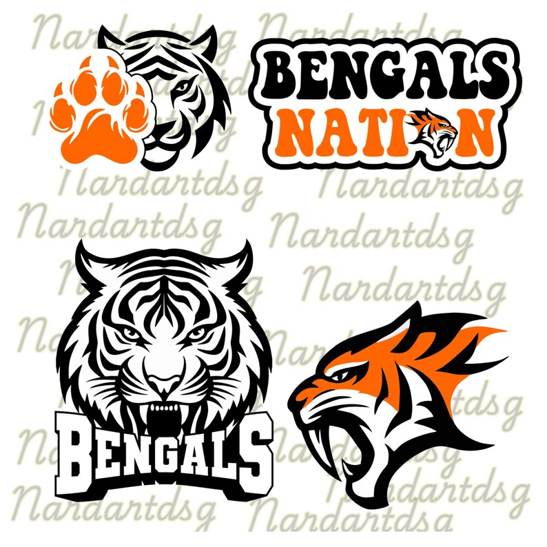 Bengals SVG Bundle: Hand-drawn Cricut Cut Files (digital Download) - Etsy