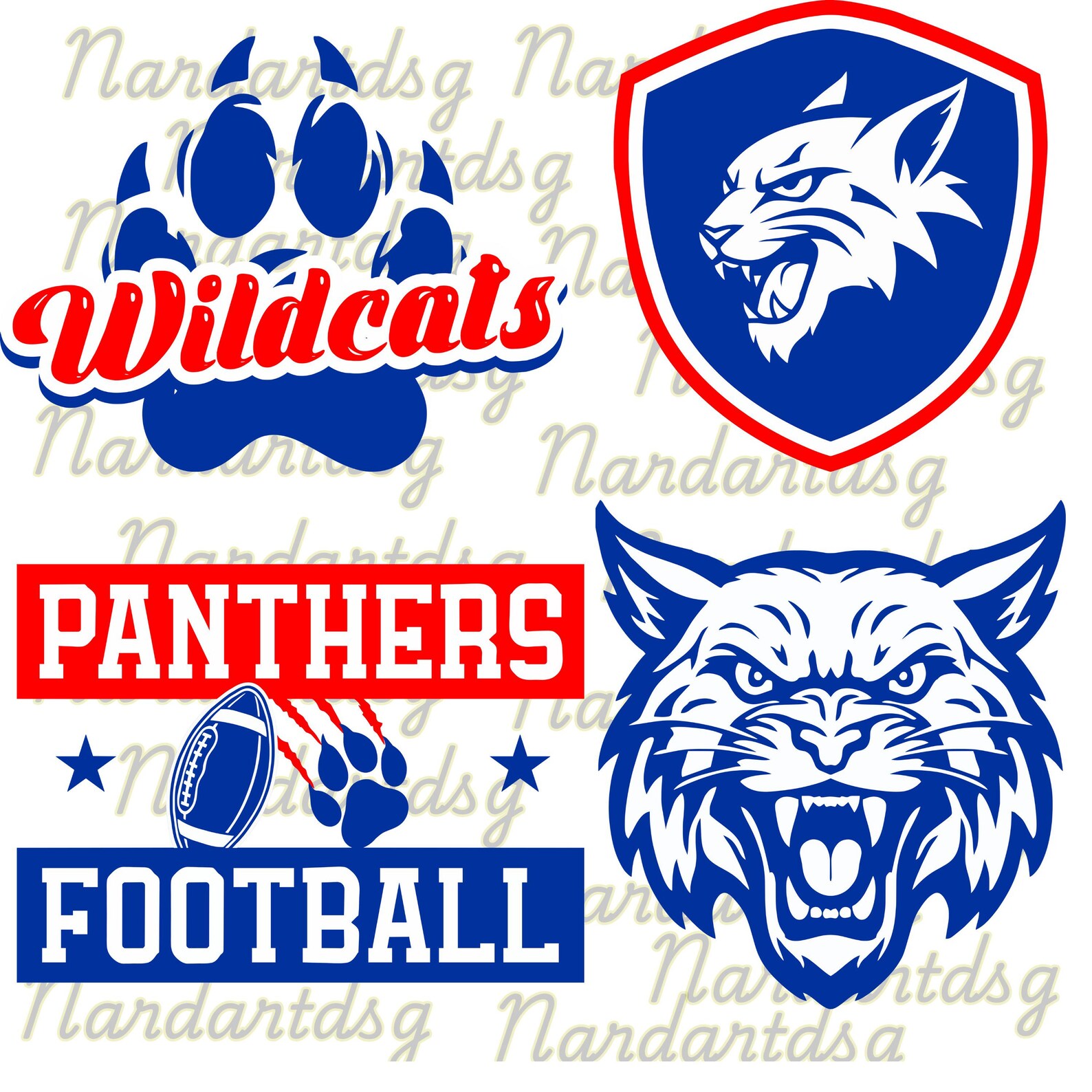 Wildcats SVG Bundle, Wildcats Silhouette Designs (digital Files) - Etsy