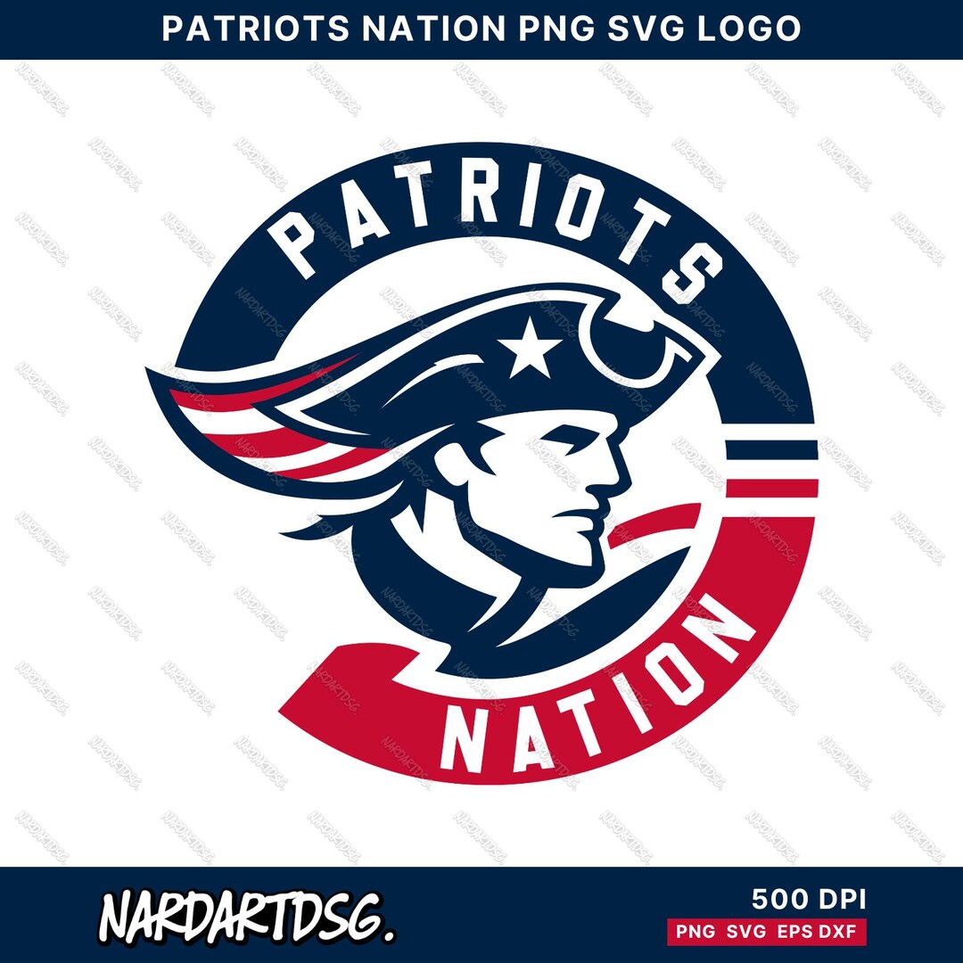 Patriots Nation Logo SVG – Football Team Mascot, Cut File (digital ...