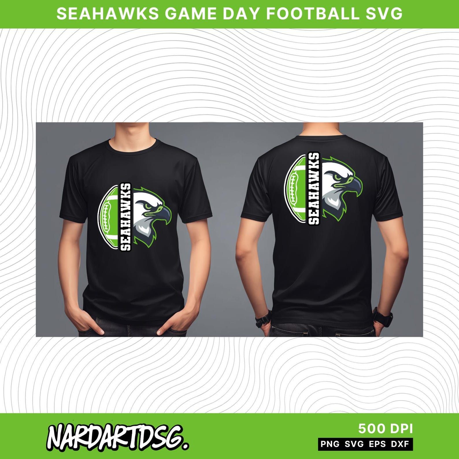 Seahawks Mascot Logo Svg, Game Day Football Clipart for Cricut ...