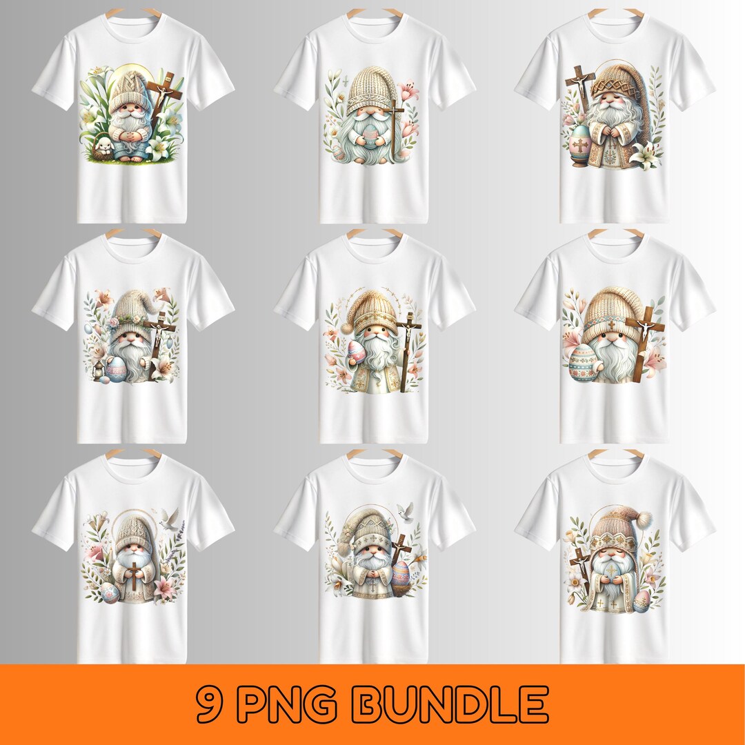 Jesus Gnome Easter PNG Bundle - Etsy