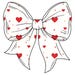 Digital Bows With Hearts, Bows Lover Gift, Cute Bows Art, Ribbon Bows ...