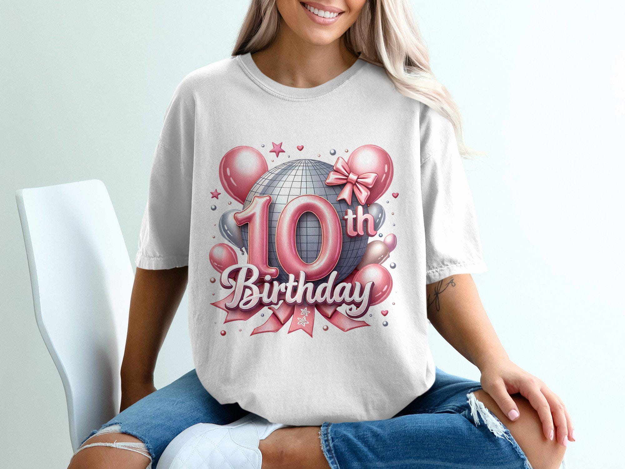 10th Birthday Disco Ball Digital Download Birthday Party Printable ...