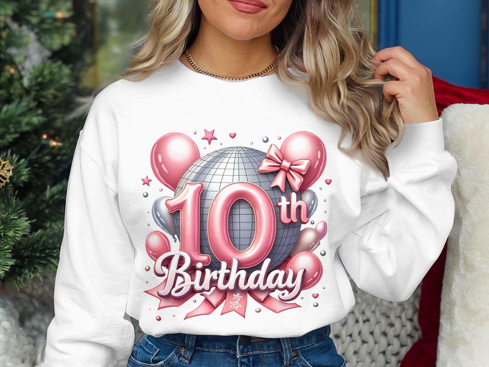 10th Birthday Disco Ball Digital Download Birthday Party Printable ...