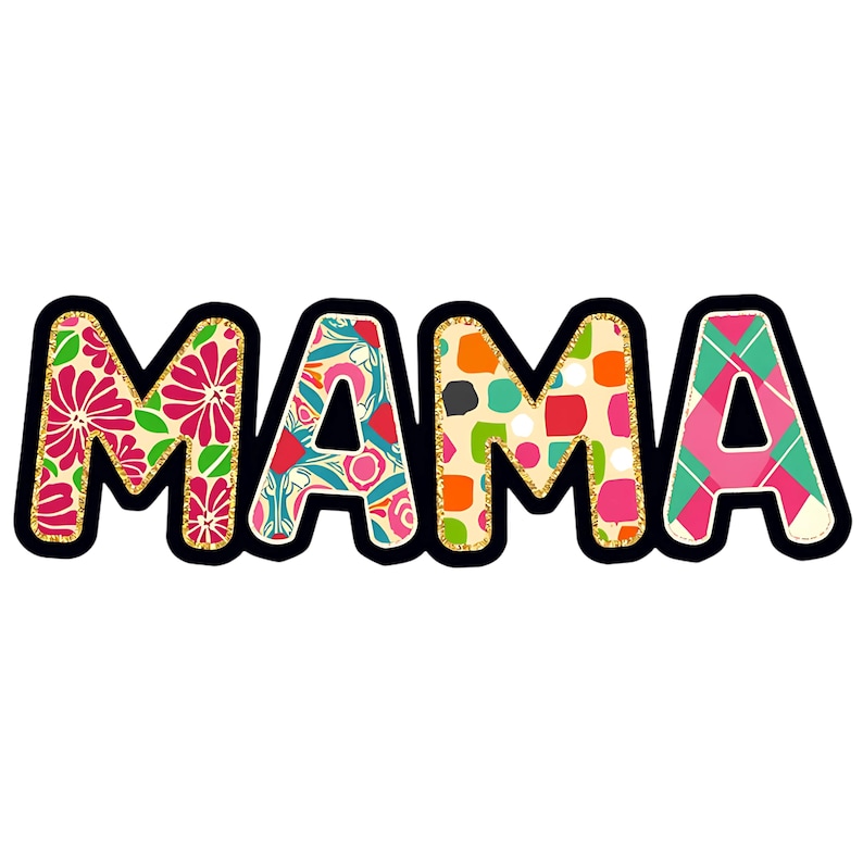 Colorful Mama Digital Download, Printable Wall Art, Fun Gift for Moms ...