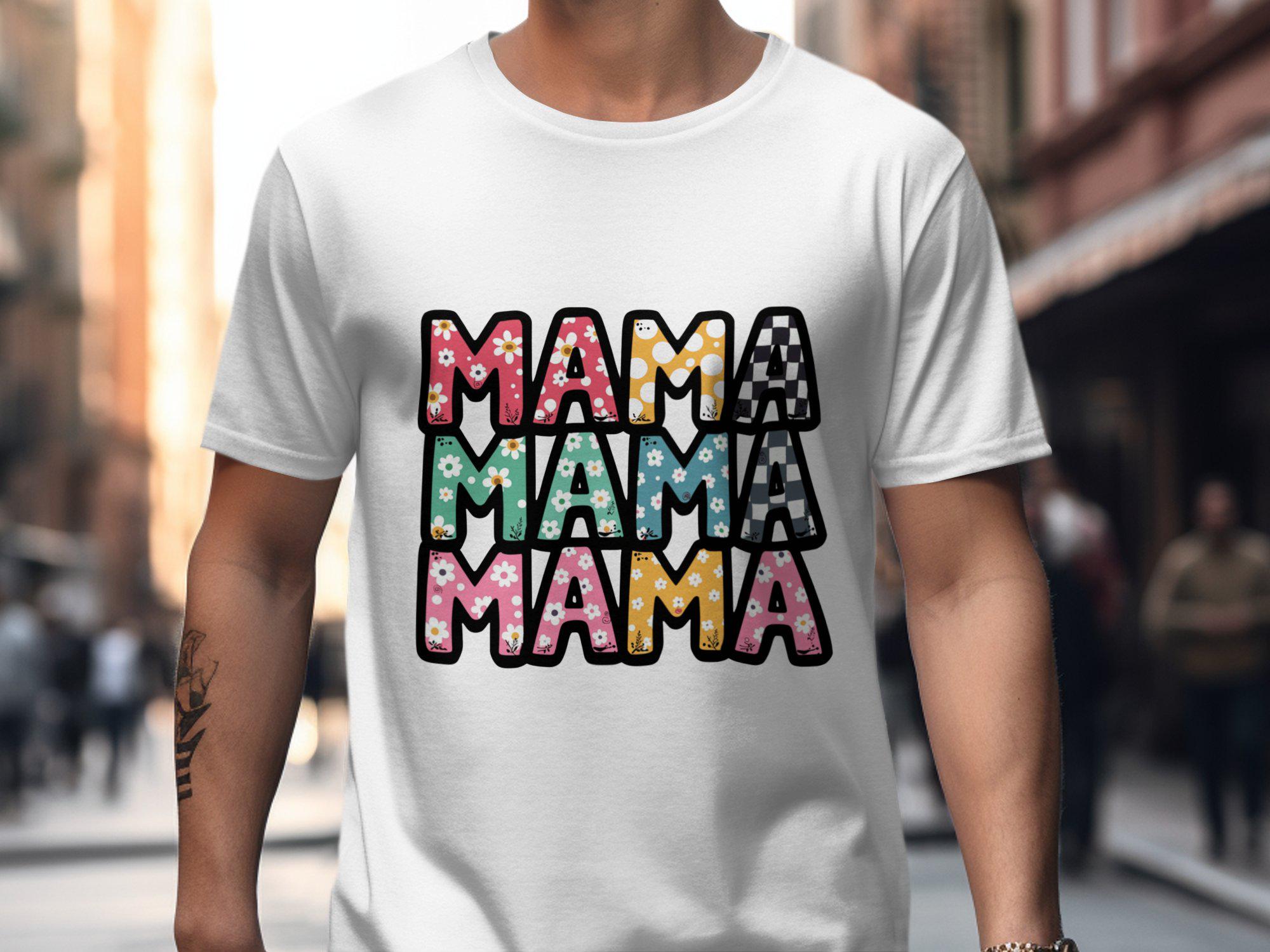 Colorful Floral MAMA Digital Download, Retro Style MAMA Art, Printable ...