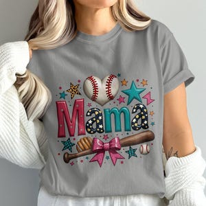 Sports Mama Printable Art, Baseball Mom Digital Download, Sports Lover ...