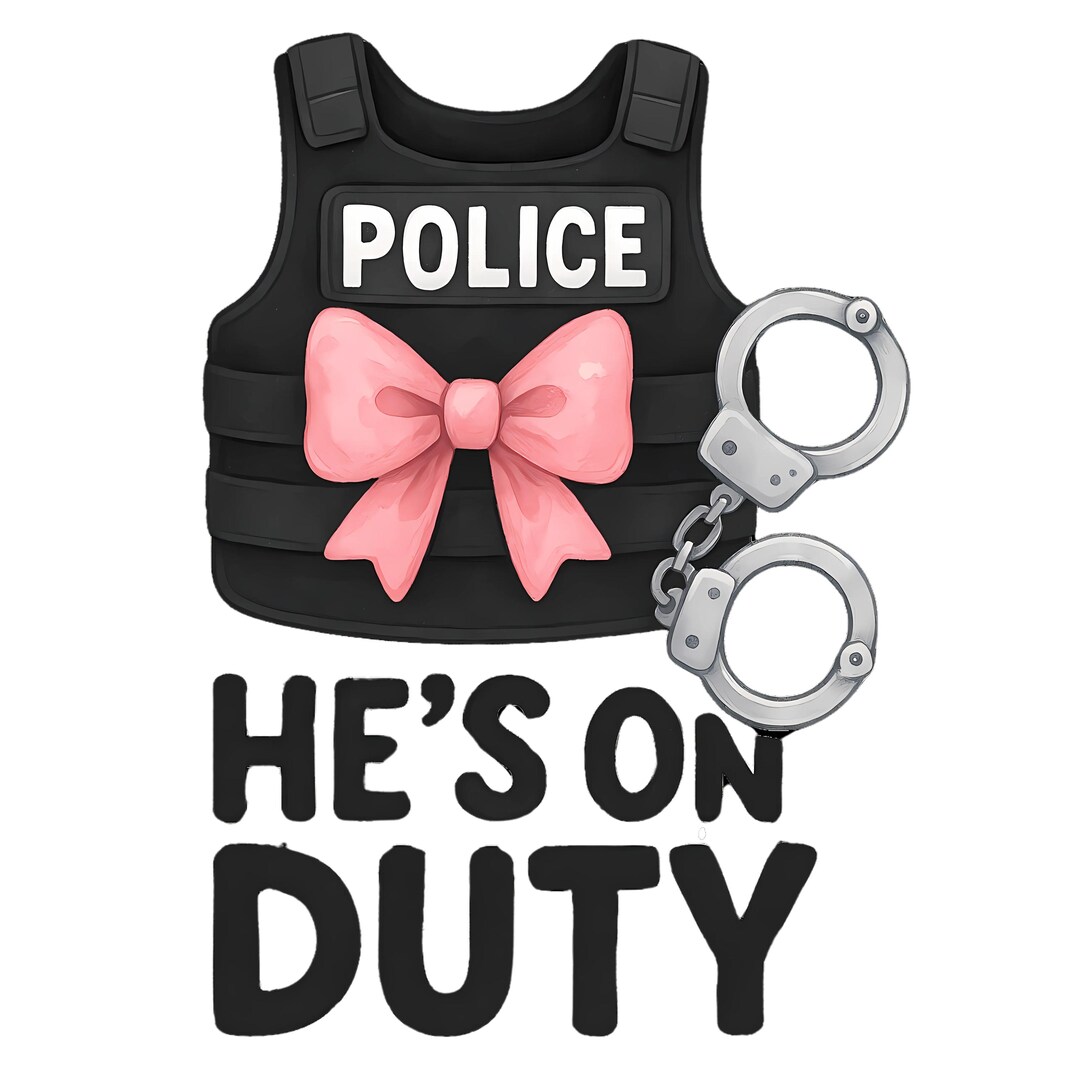 Police-themed Digital Art, Fun Police Officer Wall Decor, Cute Law ...