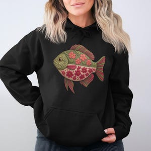Floral Fish Png, Digital Download, Fish Illustration, Unique Fish Art ...
