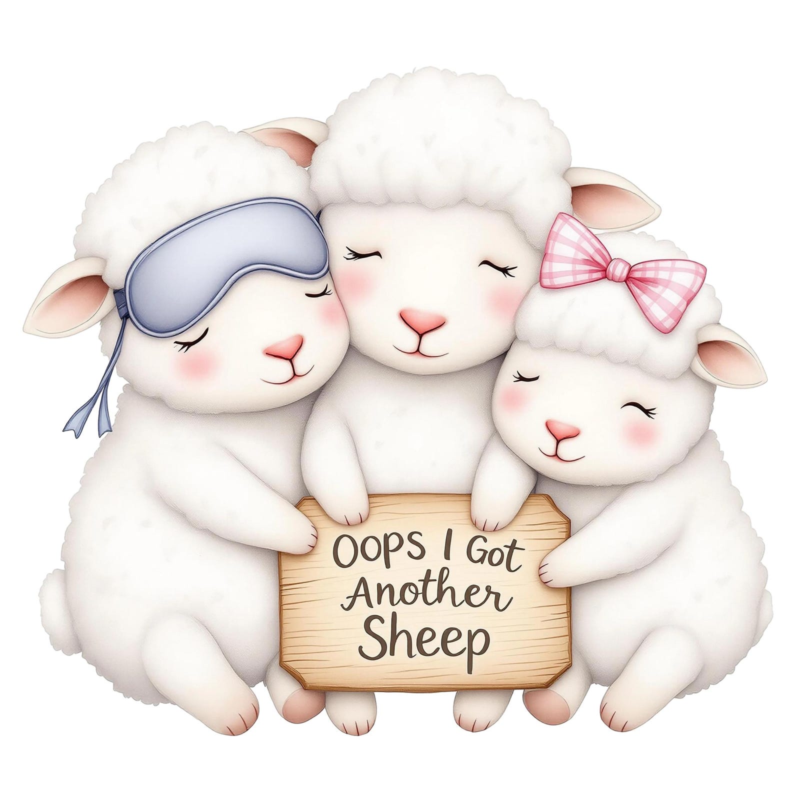 Oops I Got Another Sheep PNG, Cute Sheep Digital Art, Farm Animal ...