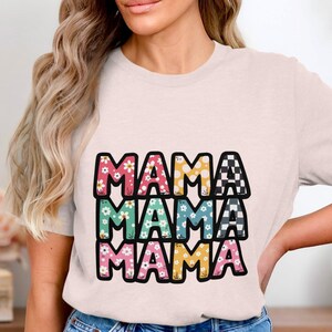 Colorful Floral MAMA Digital Download, Retro Style MAMA Art, Printable ...