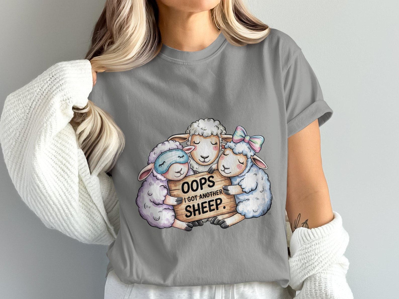 Oops I Got Another Sheep PNG, Funny Sheep Digital Art, Farm Animal ...