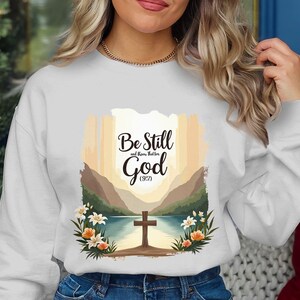 Christian Art Printable, Be Still and Know Scripture, Bible Verse Wall ...