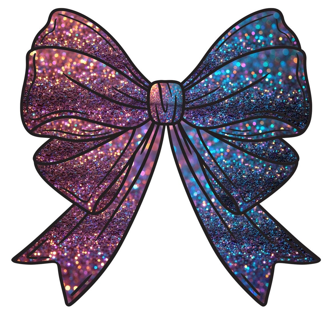 Glitter Bows Digital Art, Bow Lover Gift, Sparkly Bows Clipart, Ribbon ...