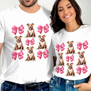 Cute Bulldog Puppy With Pink Bows Digital Art, Dog Lover Printable Wall ...