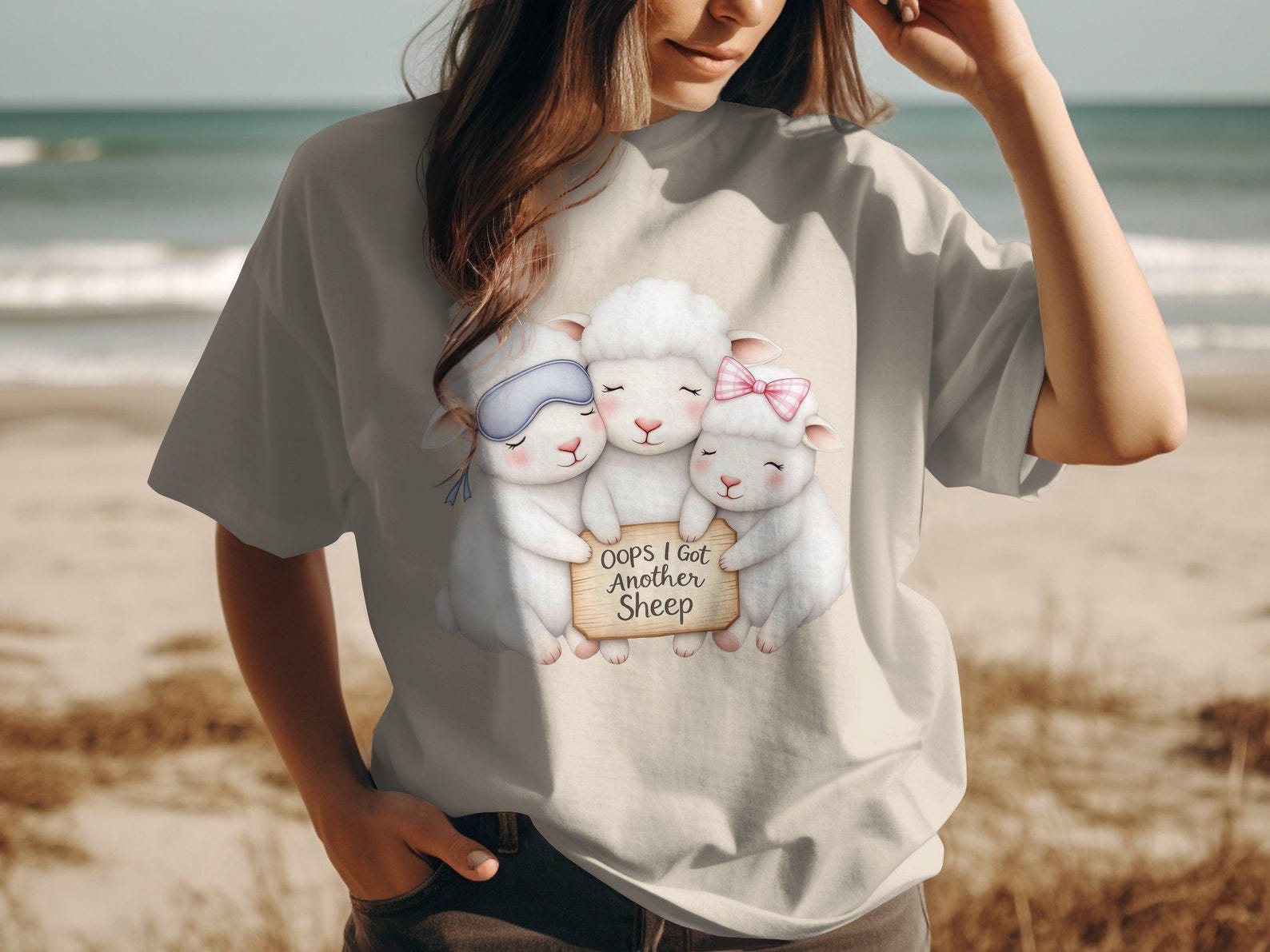 Oops I Got Another Sheep PNG, Cute Sheep Digital Art, Farm Animal ...