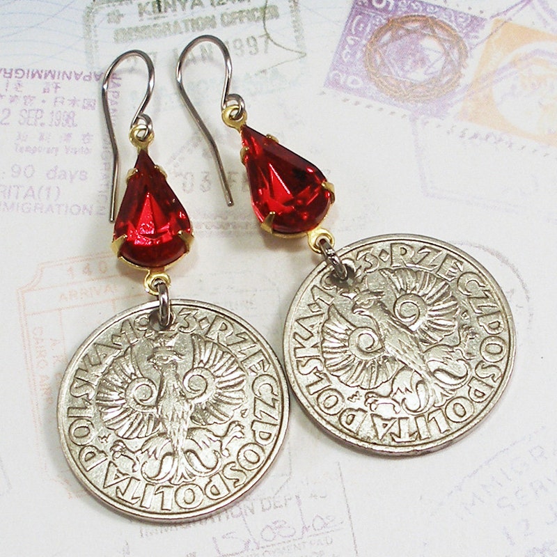 Silver Earings Poland - Etsy