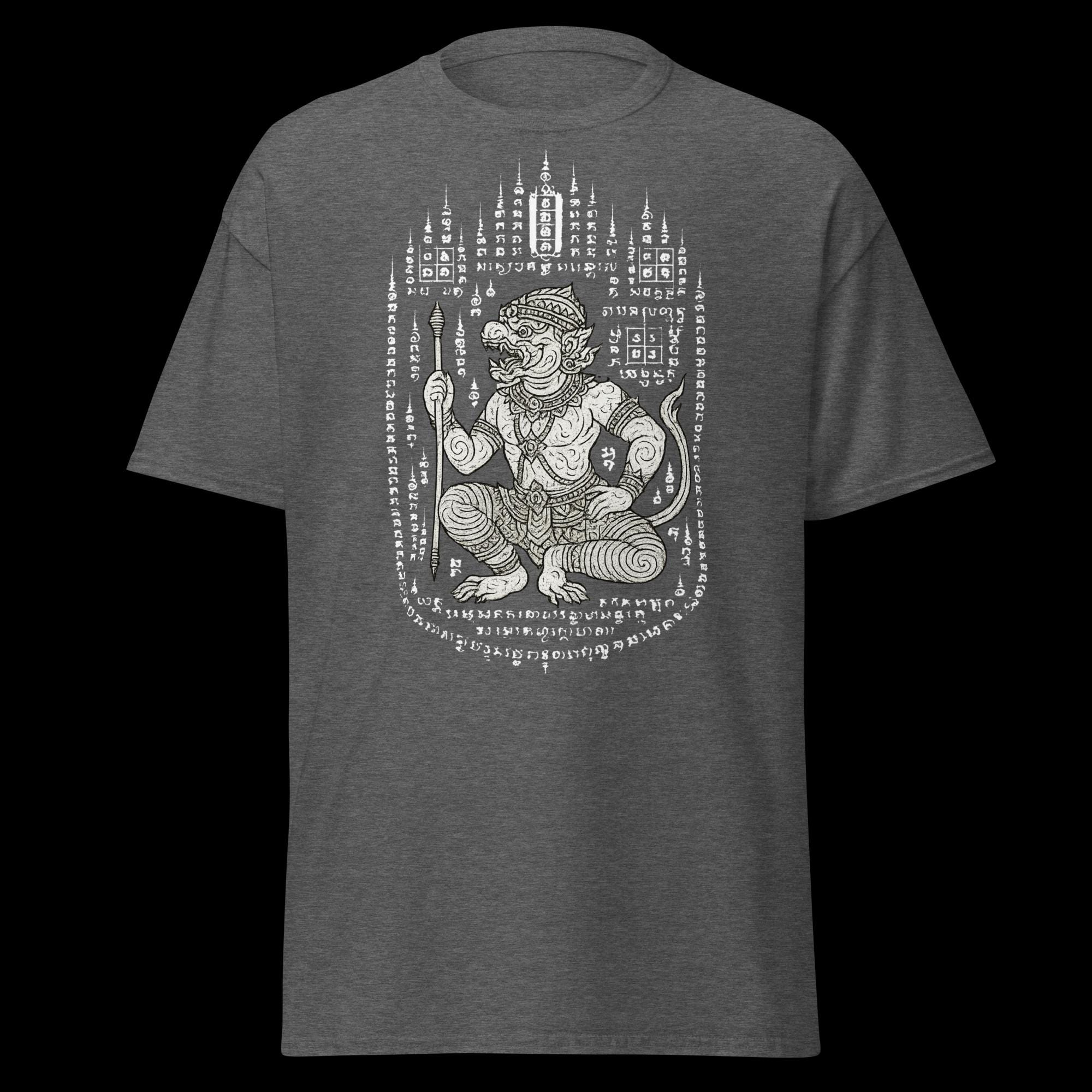 Hanuman Thai Sak Yant T-shirt | Sacred Protection & Power Tattoo Tee ...