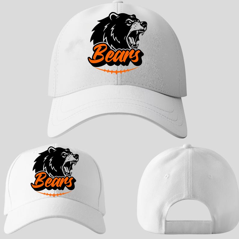 Bear Mascot SVG: Football Team Clipart, Sports Logo Design (digital ...