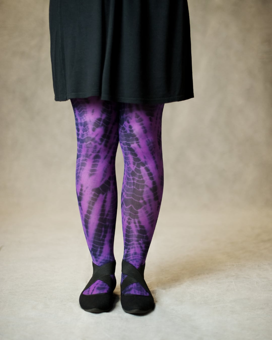 Hand-dyed Shibori Tights: Opaque Tie-dye Legwear - Etsy