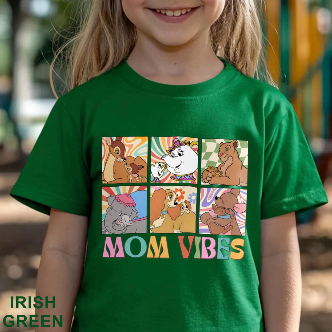 Retro Disney Character Mom Vibes Shirt,duchess, Perdita, Mrs. Potts ...
