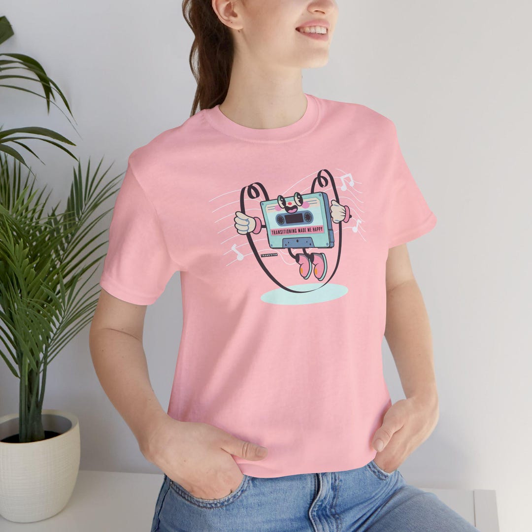 Transitioning Made Me Happy Tee | Transgender Rights T-shirt | Trans ...
