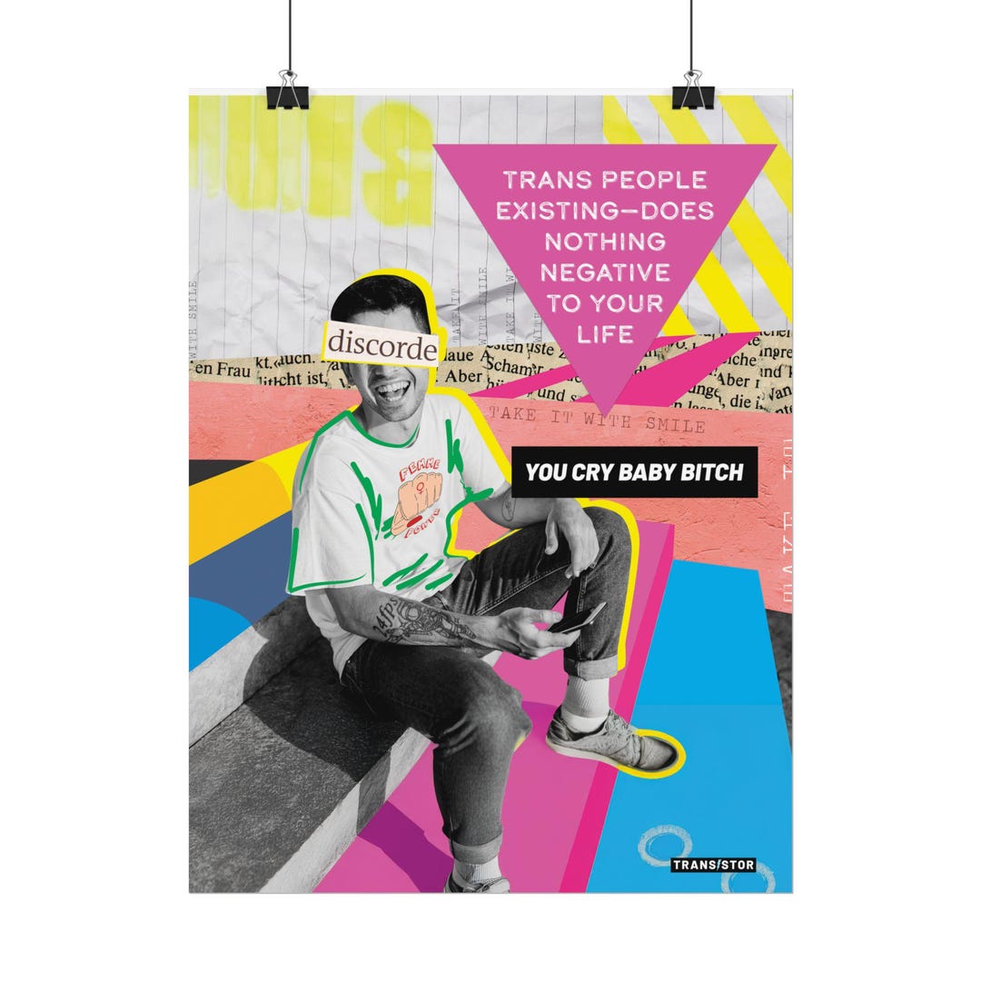 Cry Baby - Trans Rights Poster | Transgender Art | Trans Poster | Trans ...