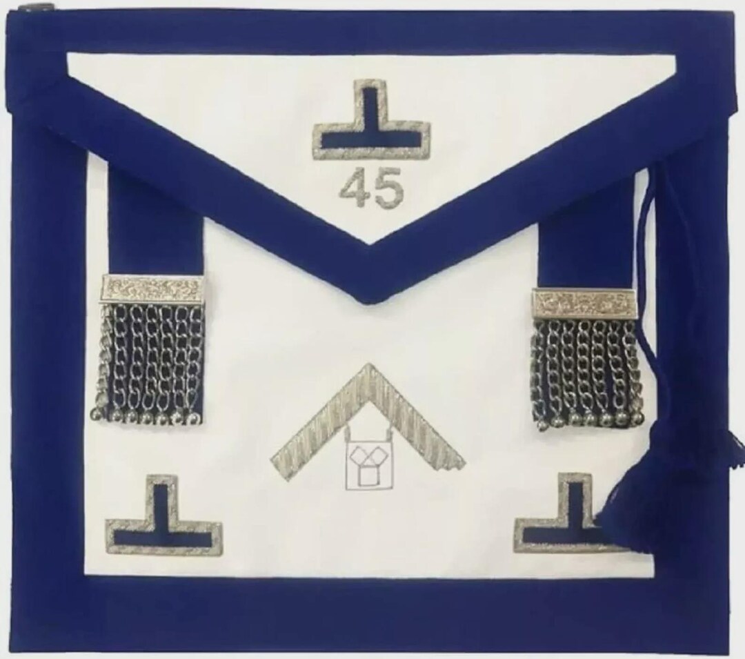 Past Master - Masonic Hand Embroidered Apron 13"x15" (lamb Skin) - Etsy