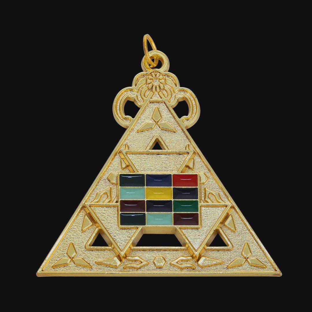 Royal Arch Past High Priest Collar Jewel Pendant Gold Masonic Royal ...