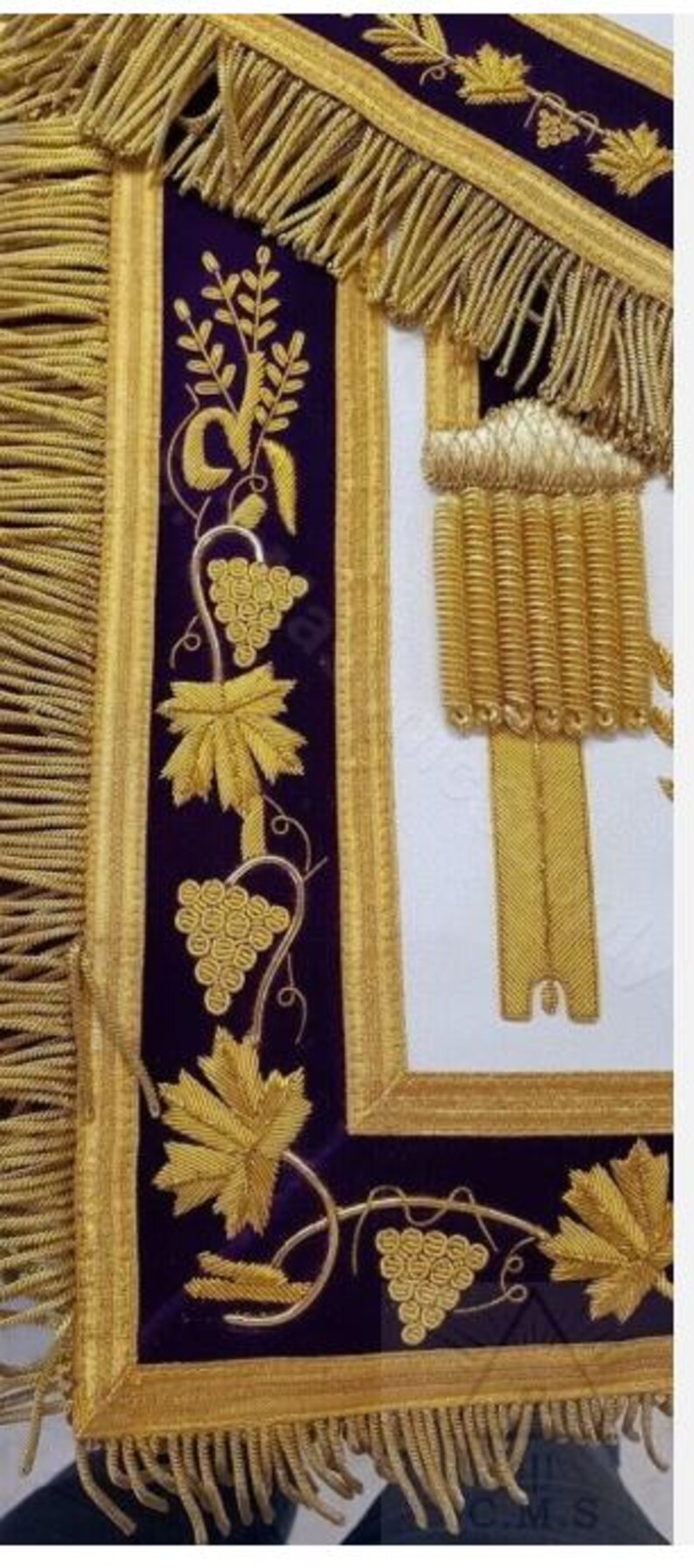 Masonic Grand Lodge Apron Style a Hand Made Embroidered With Premium ...
