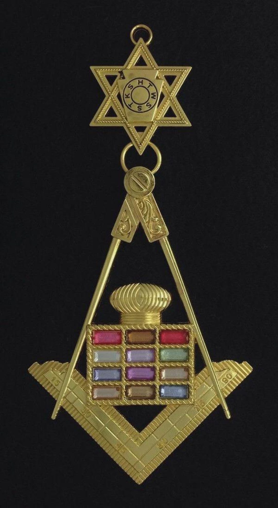 Royal Arch Past High Priest Collar Jewel Pendant Gold Masonic Royal ...