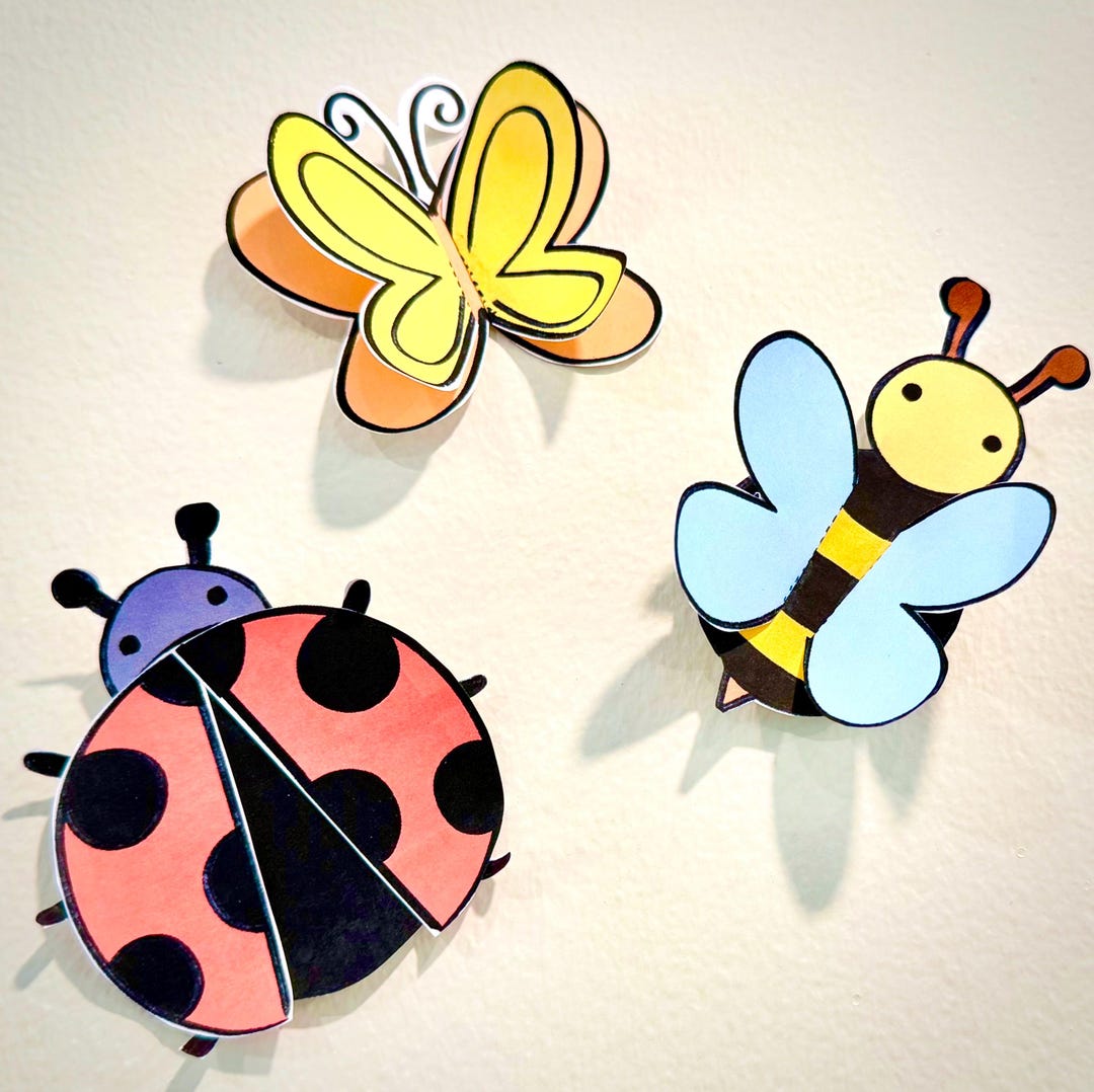 Build a Bug Craft Printable Activity for Kids | Color, Cut, and Glue ...