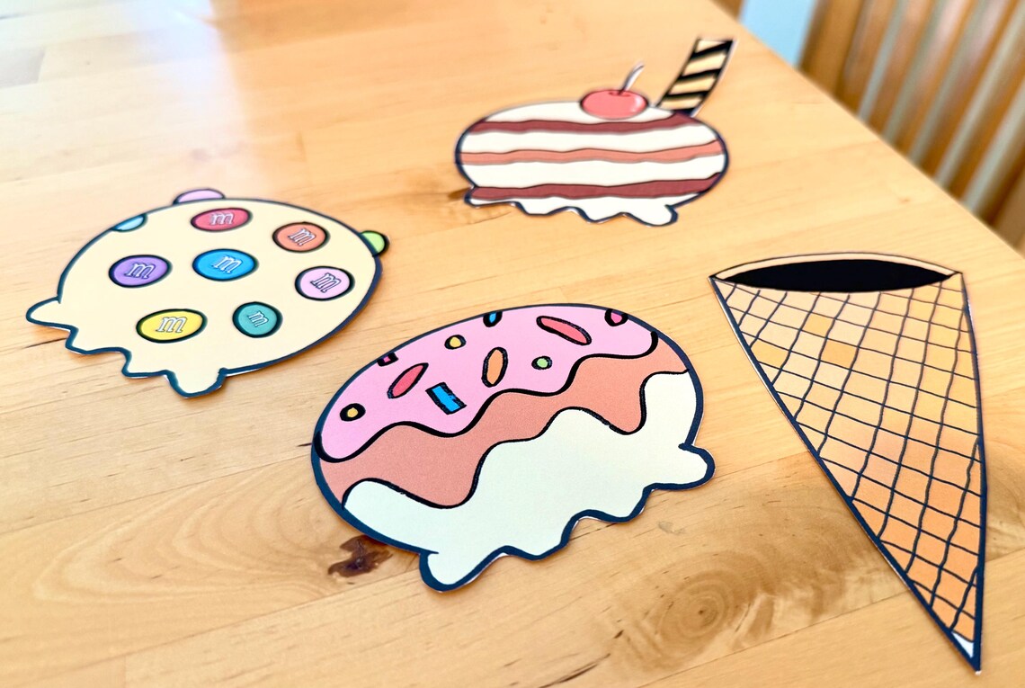 Ice Cream Cone Coloring Page: Summer Activity Craft (printable Digital ...